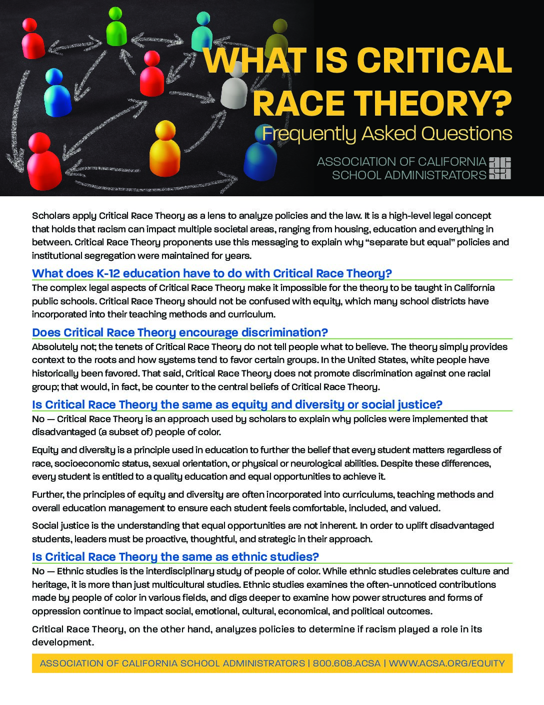 FAQ Critical Race Theory ACSA Resource Hub